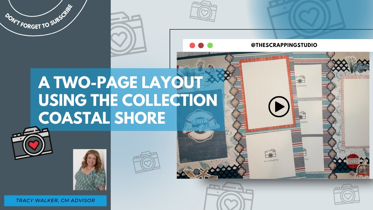 Easy Beach-Themed Scrapbook Layout | Creative Memories Coastal Shore ...
