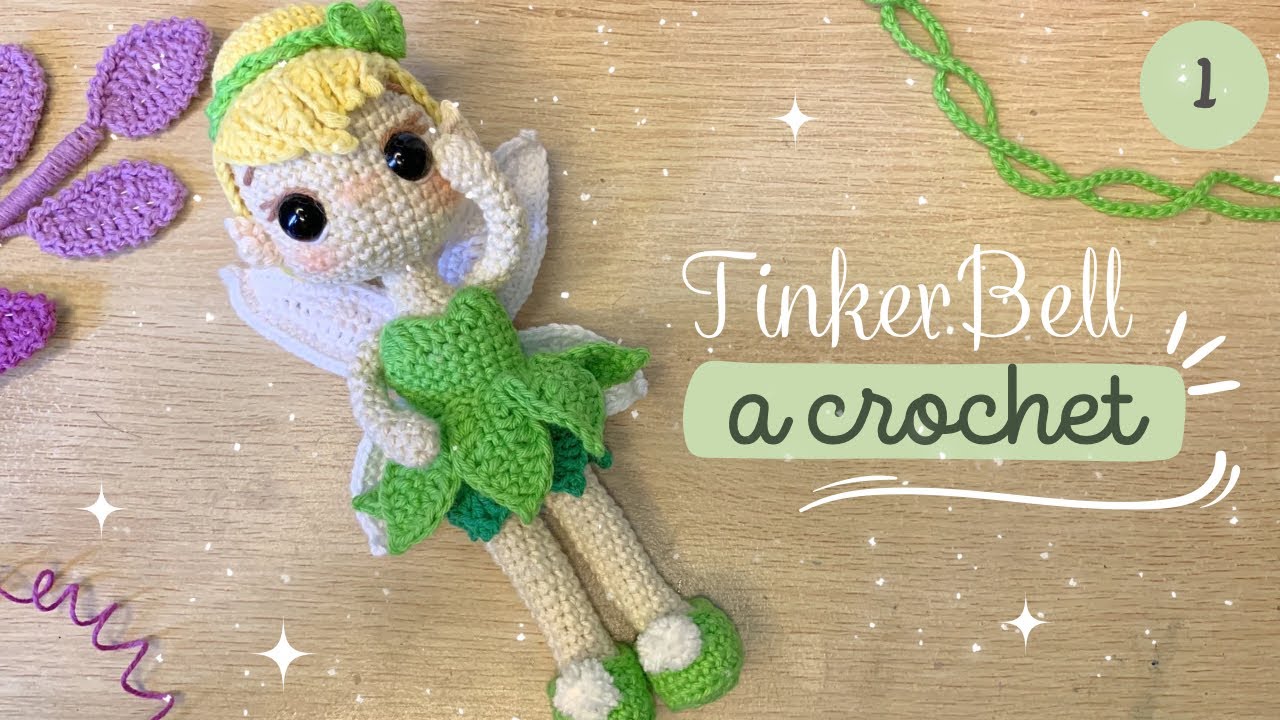 🧚💚TinkerBell / Campanita Parte 1/3(Cabeza y Cuerpo)| Amigurumi |Tutorial Mundo Crochet - YouTube