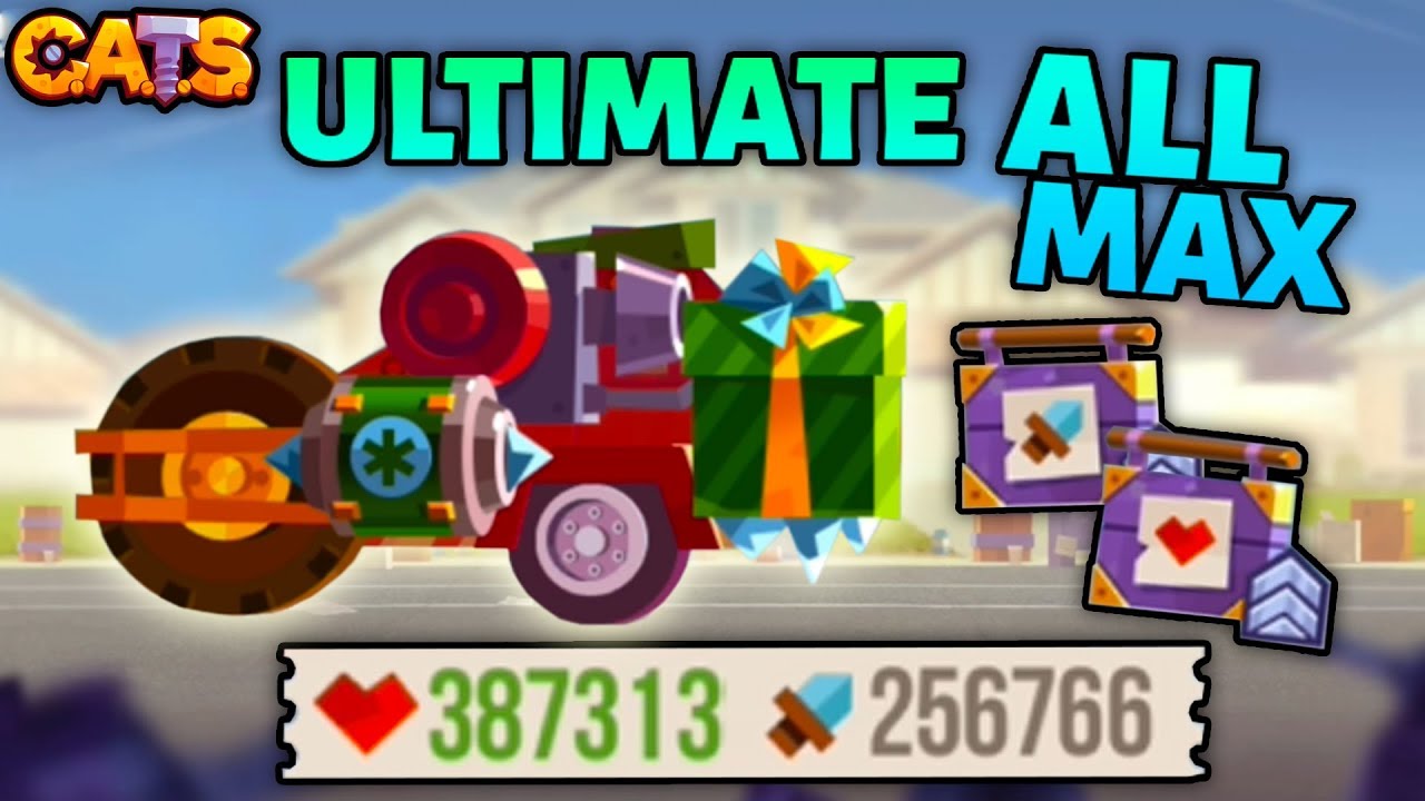 Maxing DAMAGE and HEALTH on an ULTIMATE Machine C.A.T.S - ALL MAX Crash Arena Turbo Stars - YouTube