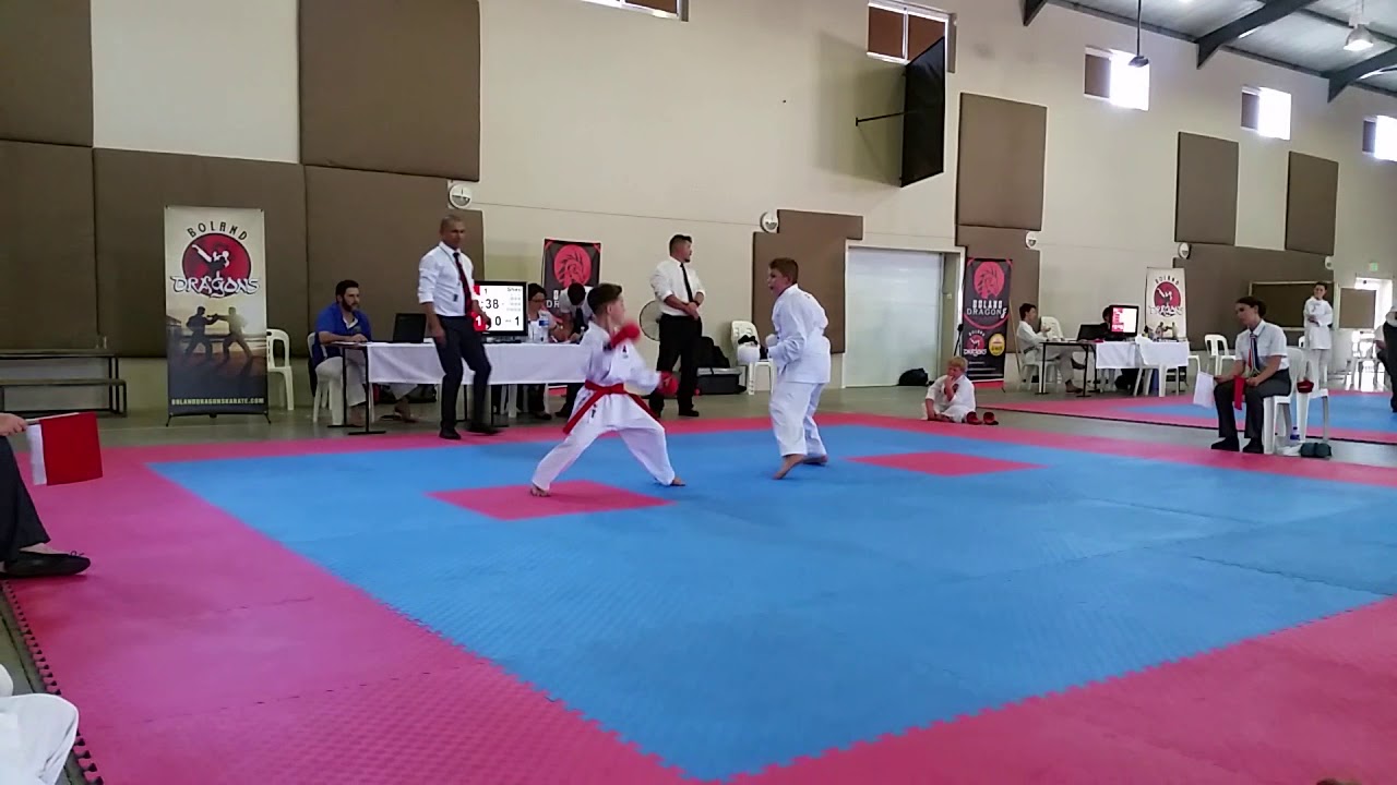 Boland Dragons Karate League 1. Kyron Kumite Fight 3. The Karate Kid ...