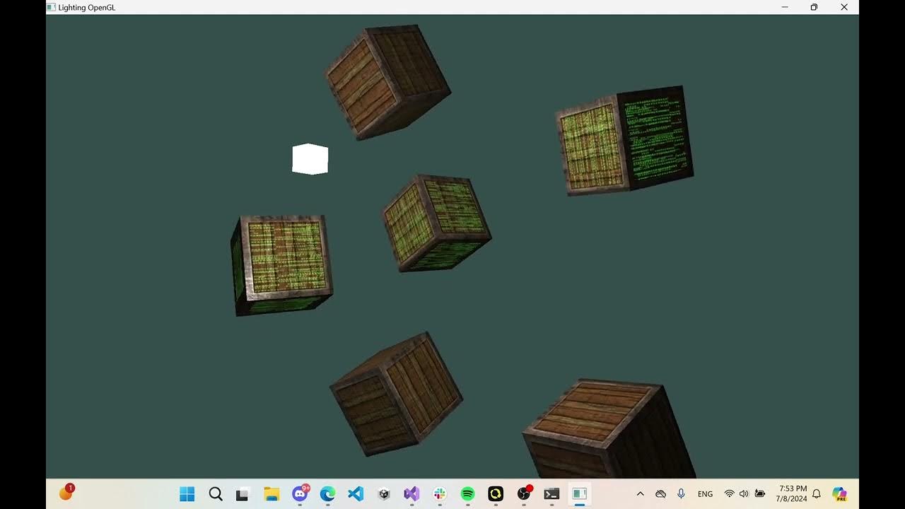 OpenGL: Diffuse Mapping, Specular Mapping, and Lighting Demonstration - YouTube