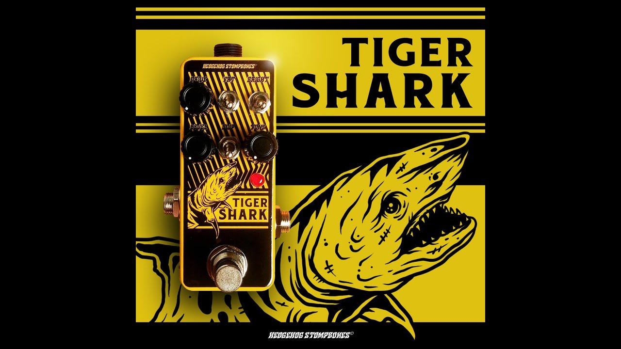 Tiger Shark Overdrive/Distorsore/Booster - HedgeHog StompBoxes - YouTube