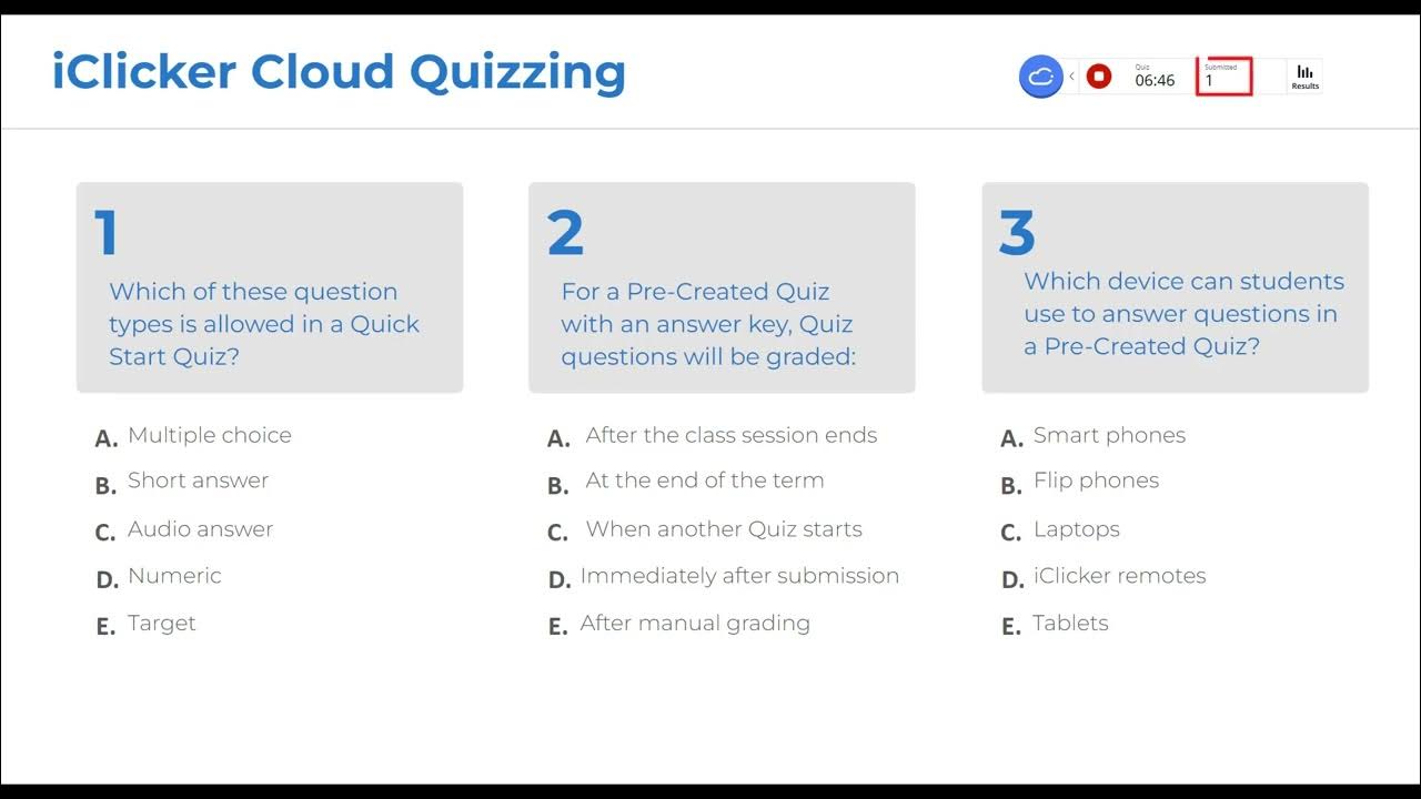 iClicker Cloud Quizzing - YouTube