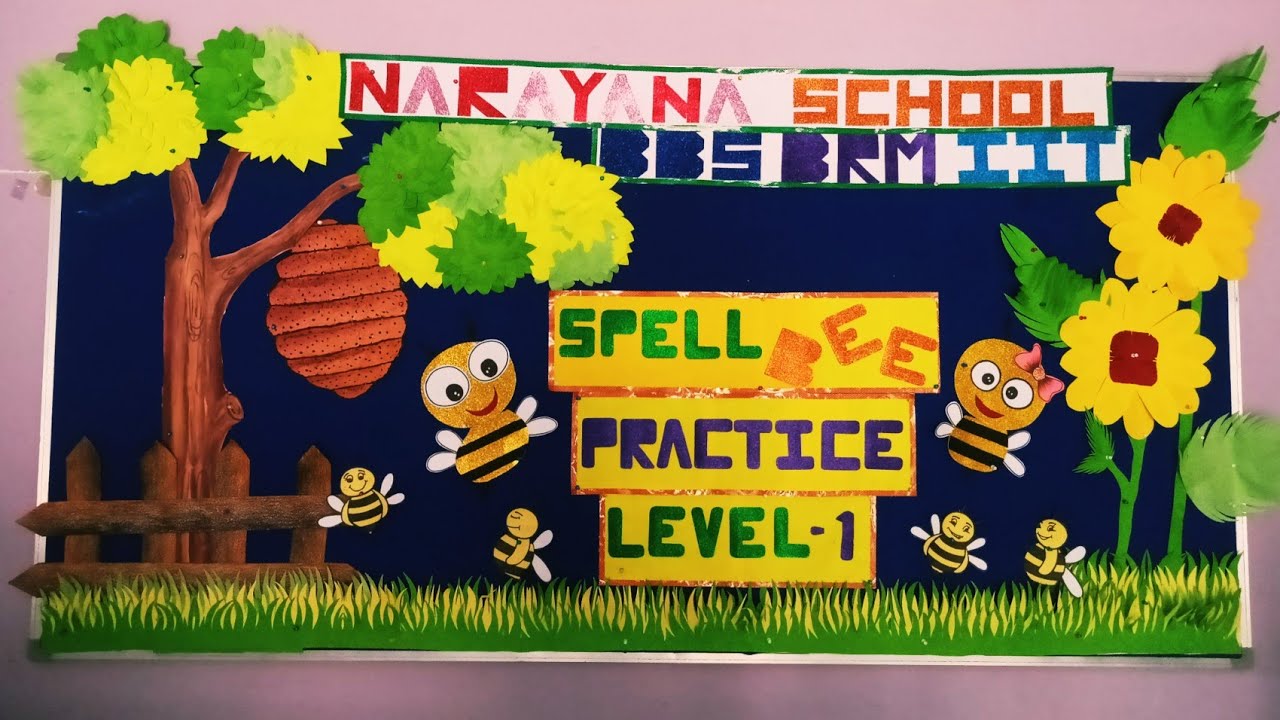 Spell Bee/Level-1/Bulletin board decoration/Competition/Art and Craft ...