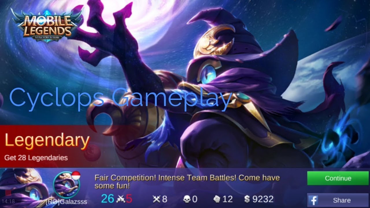 Mobile legends| Cyclops gameplay & build #1 (Build in description ...
