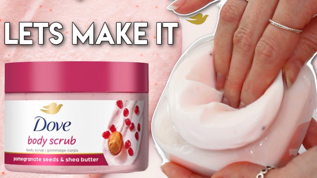 DIY Dove Body Polish Dupe - Pomegranate Seeds & Shea Butter Scrub ...