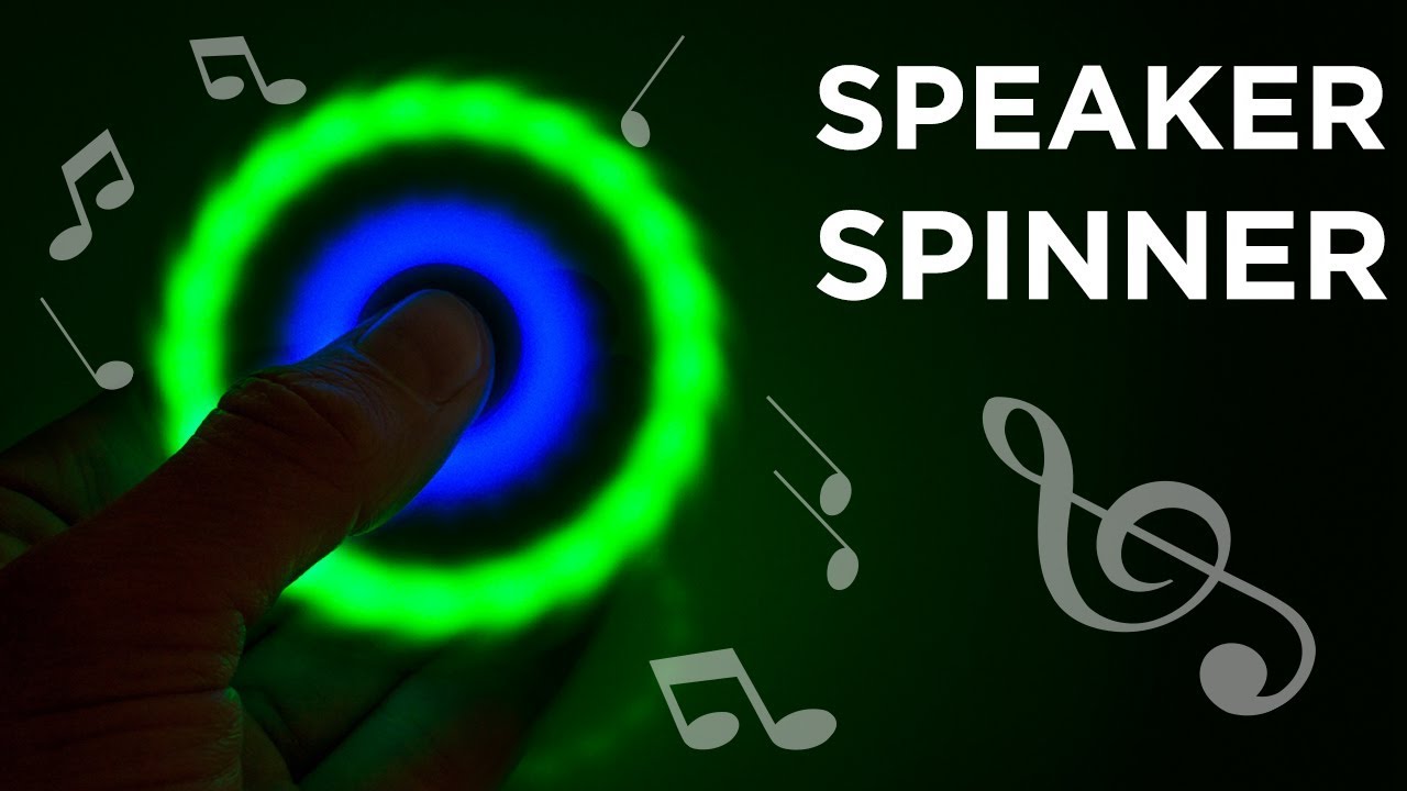 Smart Spin Speaker - Spinner + LED & Speaker DEMO - YouTube