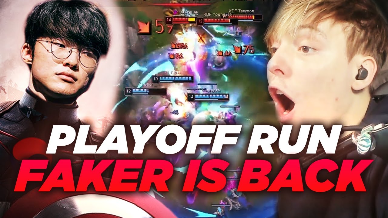 LS | FAKER HAS RETURNED FOR THEIR PLAYOFF RUN! | T1 vs KDF - YouTube