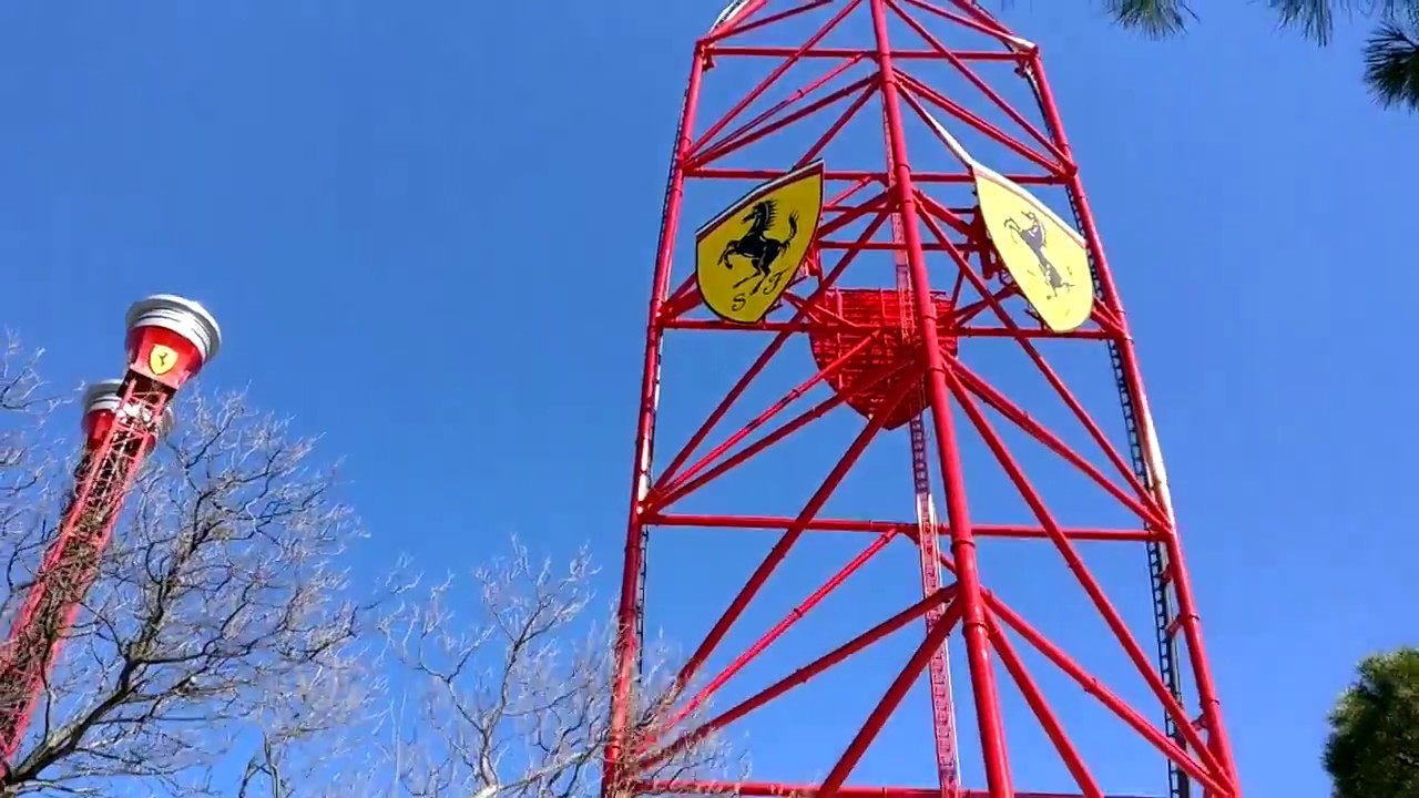 Red Force Rollback - Ferrari Land - Port Aventura - YouTube