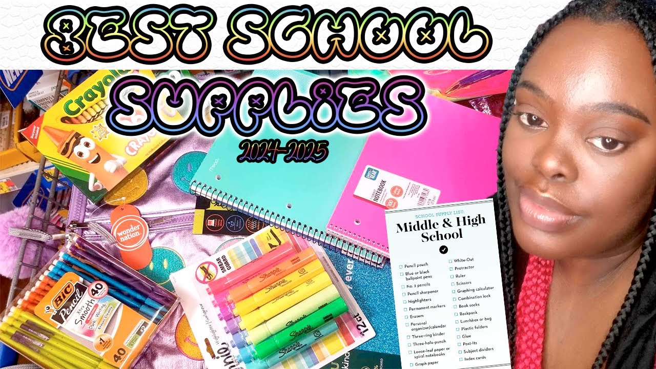 BEST SCHOOL SUPPLIES 2024 | BACK TO SCHOOL SHOPPING - YouTube