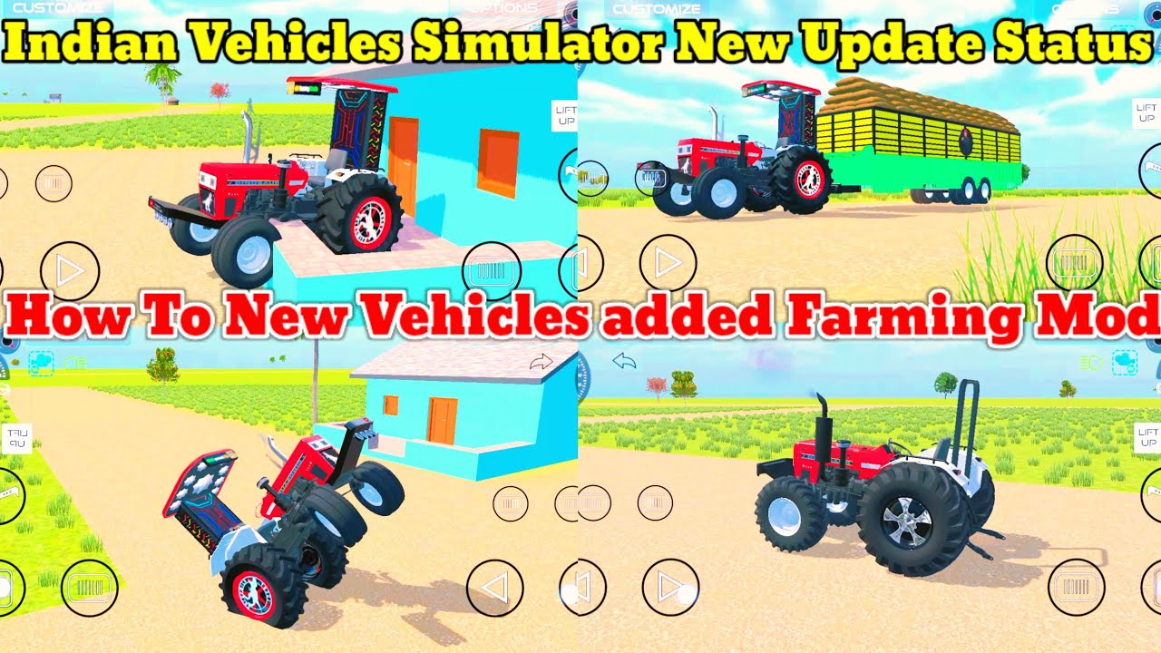 how to new vehicles added farming mod in indian vehicles simulator 3d ...