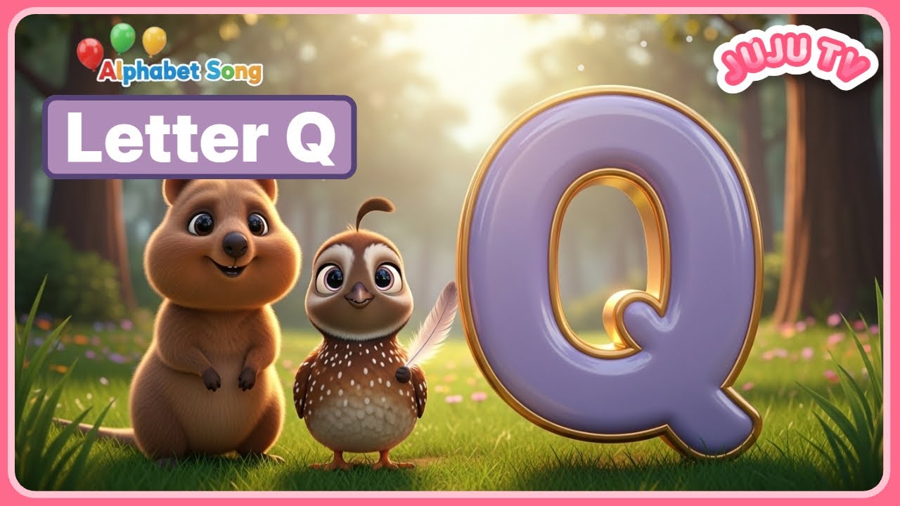 🎵 Alphabet Song for Kids ️Learn Letter Q🔤ABC Song 🐹Quokka 🐦 Quail 👑 ...
