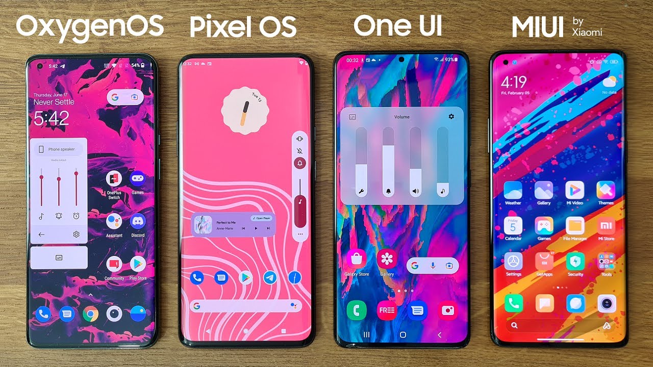 OxygenOS vs OneUI vs Pixel OS vs MIUI - WHICH GIVE FAST UPDATES? - YouTube