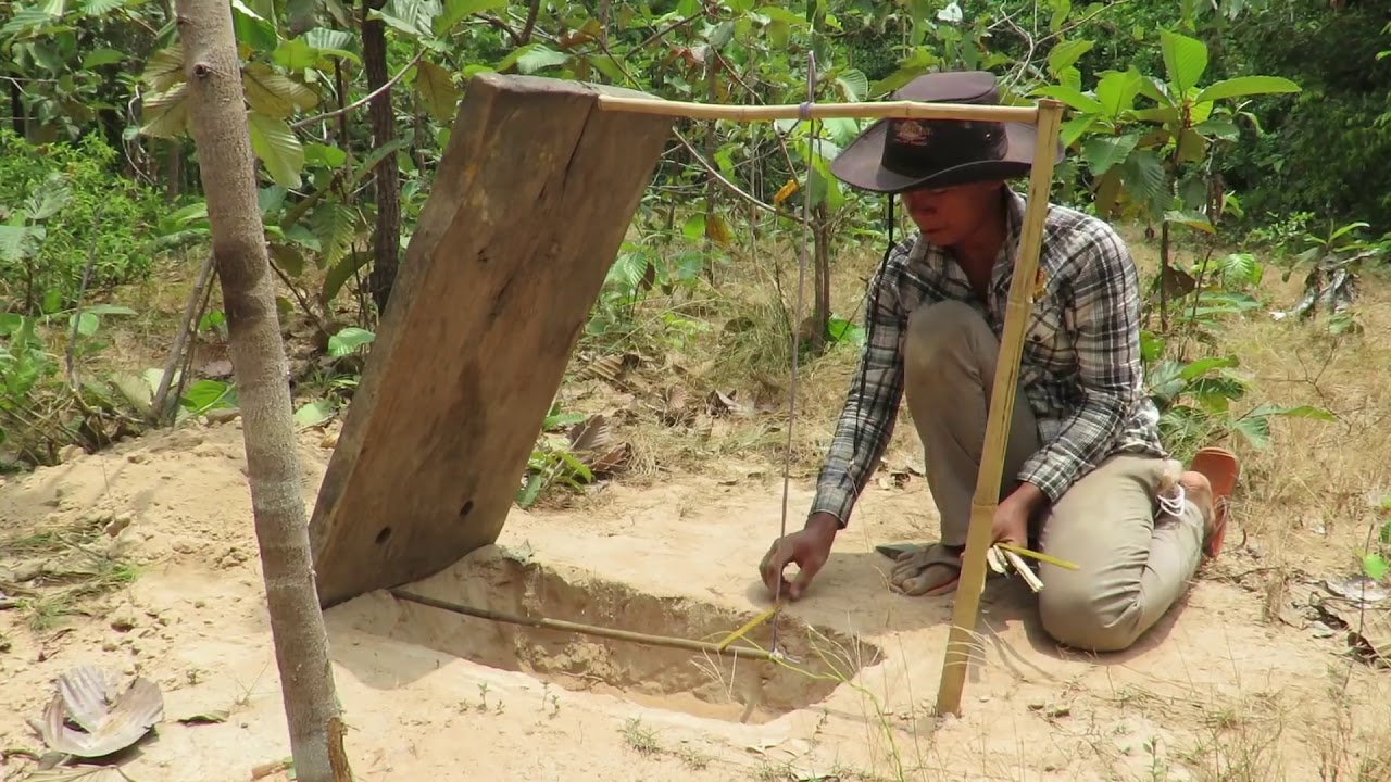 Creative Man Make Best Monkey Trap Using Bamboo Amazing Monkey Trap in ...
