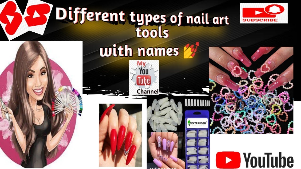 different types of nail art tools with names 💅! nail art tools ...