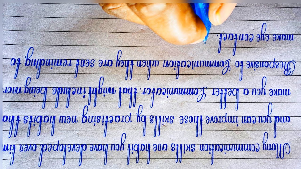 English handwriting styles | English handwriting improvement ...