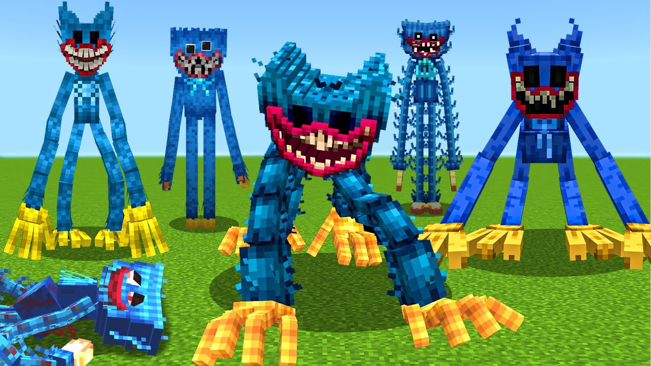 All Secret and Unique HUGGY WUGGY Addons in Minecraft | ADDON DOWNLOAD ...