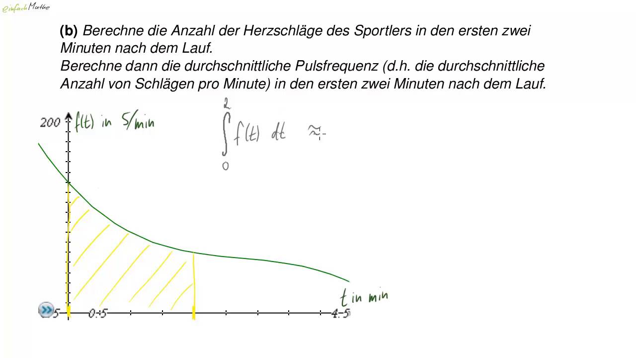 03 Ruhepuls eines Sportlers Lösungen Teil b - YouTube