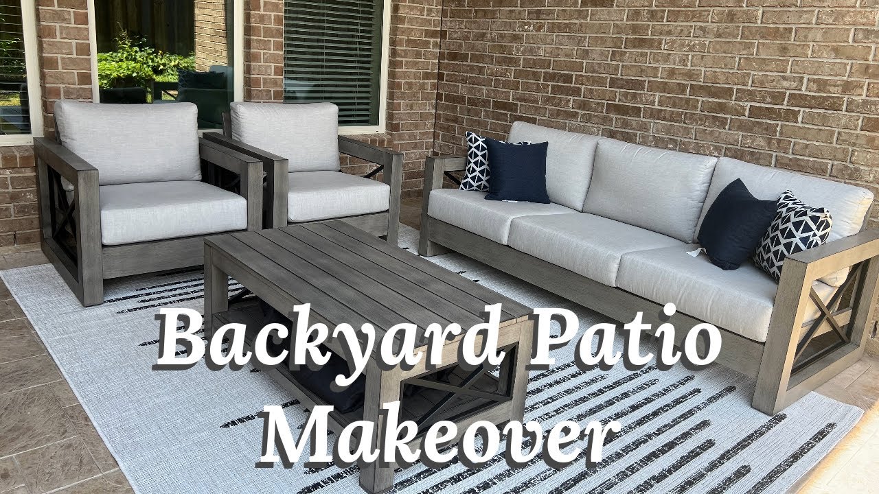 Backyard Patio Makeover Vlog - YouTube