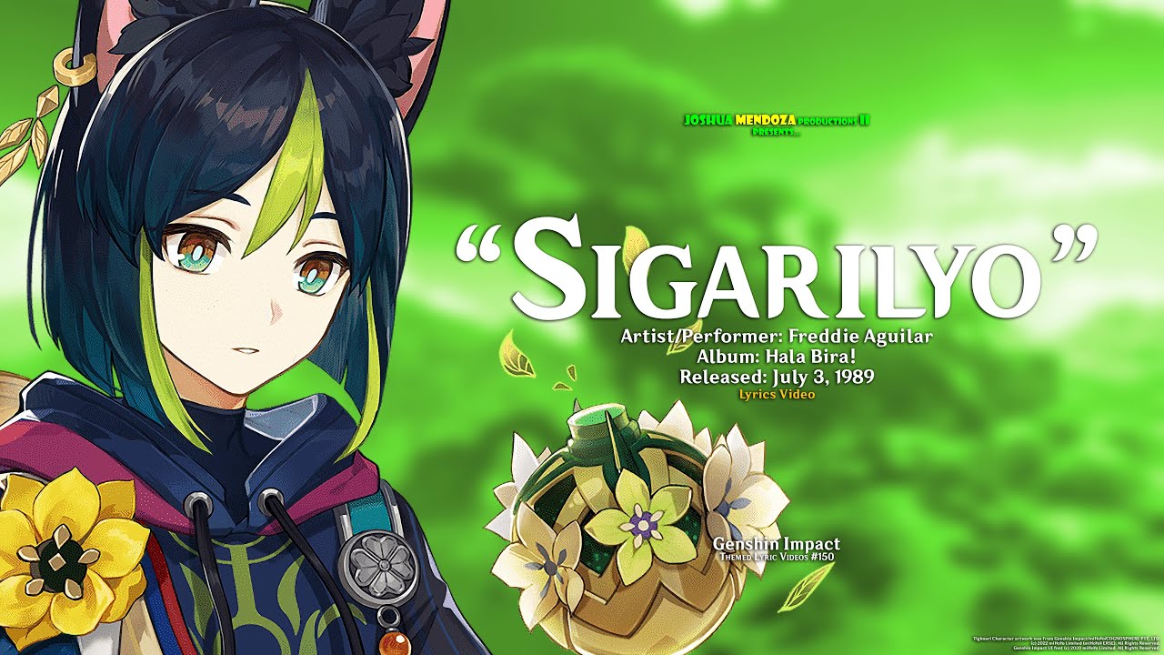 Sigarilyo - Freddie Aguilar (Lyrics Video ft. Genshin Impact) (4K, HQ ...