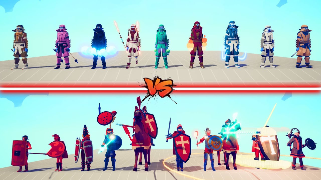 SENSEI TEAM vs SHIELD TEAM | TABS - Totally Accurate Battle Simulator ...
