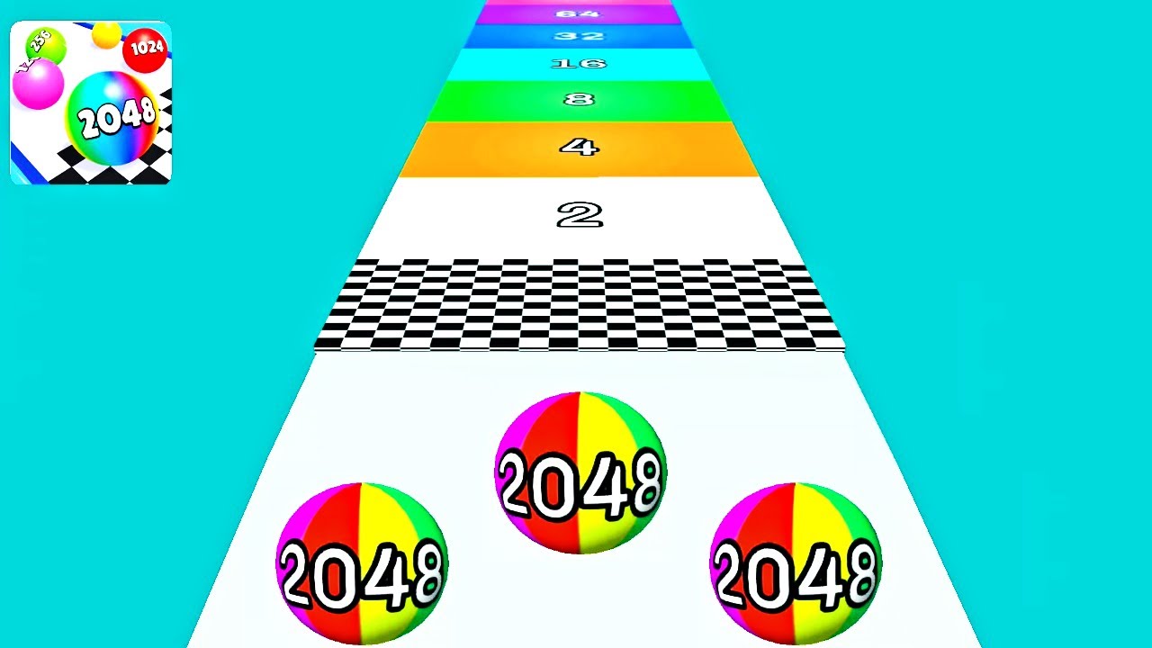 Run and Race Merge Ball 2048 ! All Levels Gameplay (140-146) android ...