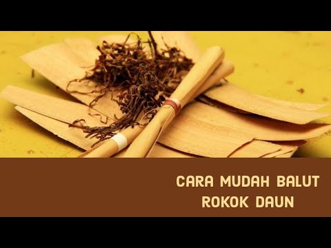 Cara cepat balut rokok daun - YouTube