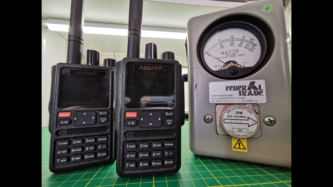 unboxing ABBREE AR-f8 + TEST Bird 43 + test IFR +12dB SINAD+ TEST ...