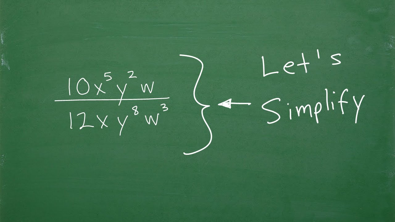 Let’s Reduce a Fraction with Variables….Step-by-Step…. - YouTube