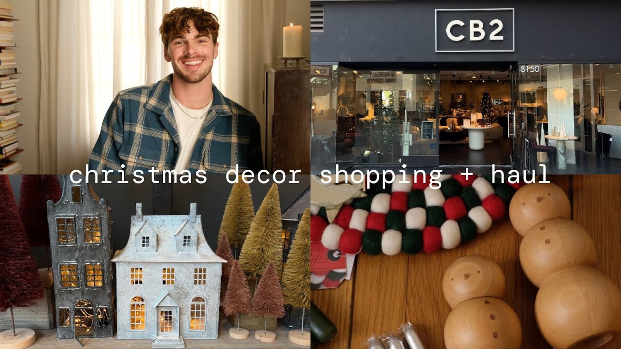 2023 CHRISTMAS DECOR SHOPPING + HAUL | what to buy from CB2, Target ...