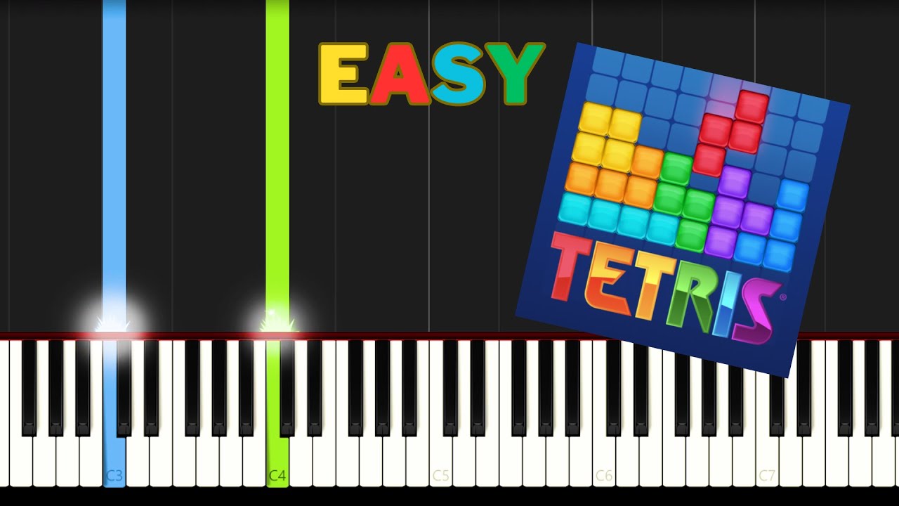 Tetris Theme Song - EASY Piano Tutorial - YouTube