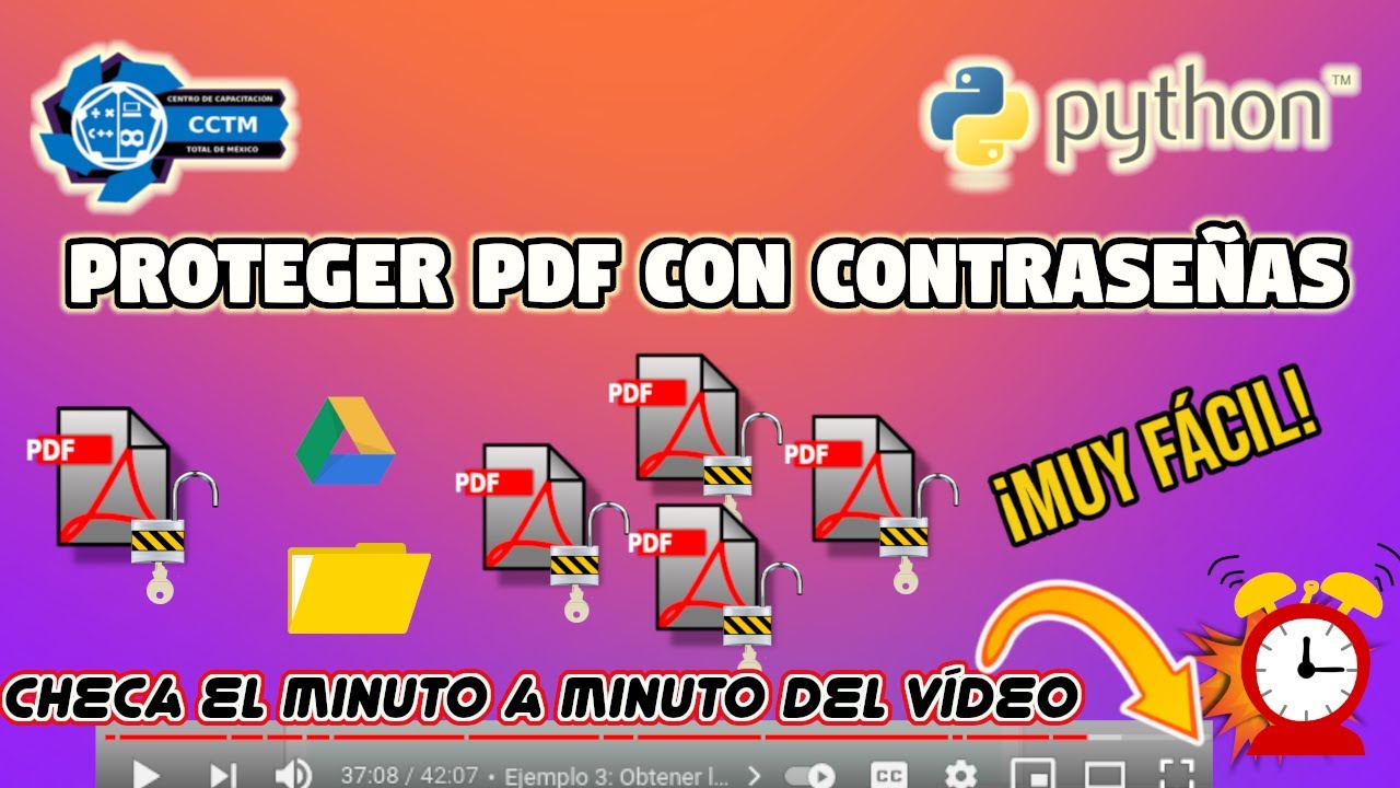 馃悕 馃攼 Generar Contrase帽as Para Archivos Pdf Pypdf Uno O Varios Archivos Pdf Python Youtube