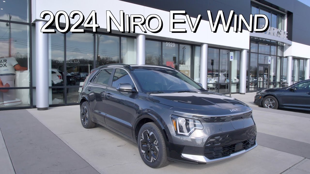 New 2024 Graphite Gray Kia Niro EV Wind at Parkside Kia - YouTube