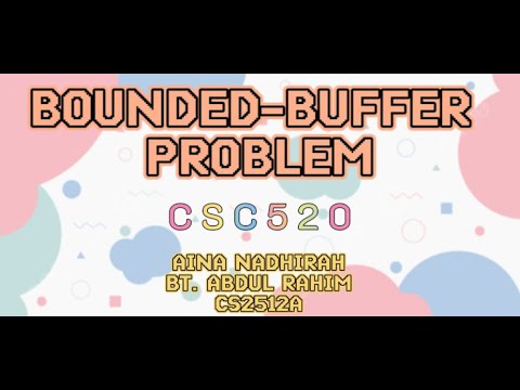 Bounded-Buffer Problem (Producer-Consumer Problem) Analogy CSC520 - YouTube
