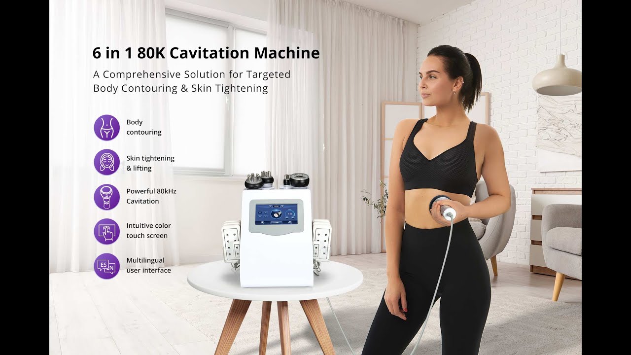 6 In 1 80K Cavitation Laser Lipo Body Slimming Machine Setup | MS ...