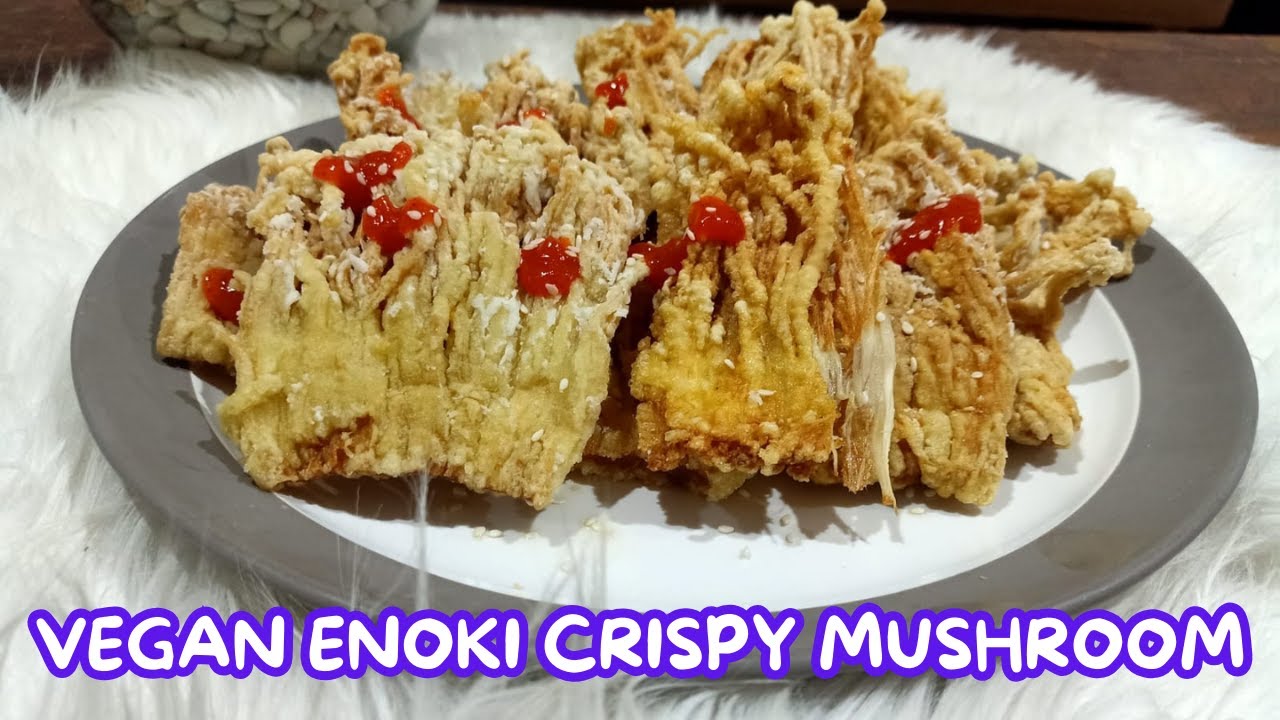 CRISPY ENOKI MUSHROOM | VEGAN RECIPE - YouTube