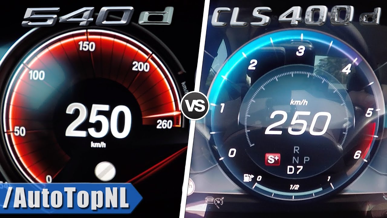 2019 Mercedes Benz CLS 400d Vs 2019 BMW 540d ACCELERATION TOP SPEED 0