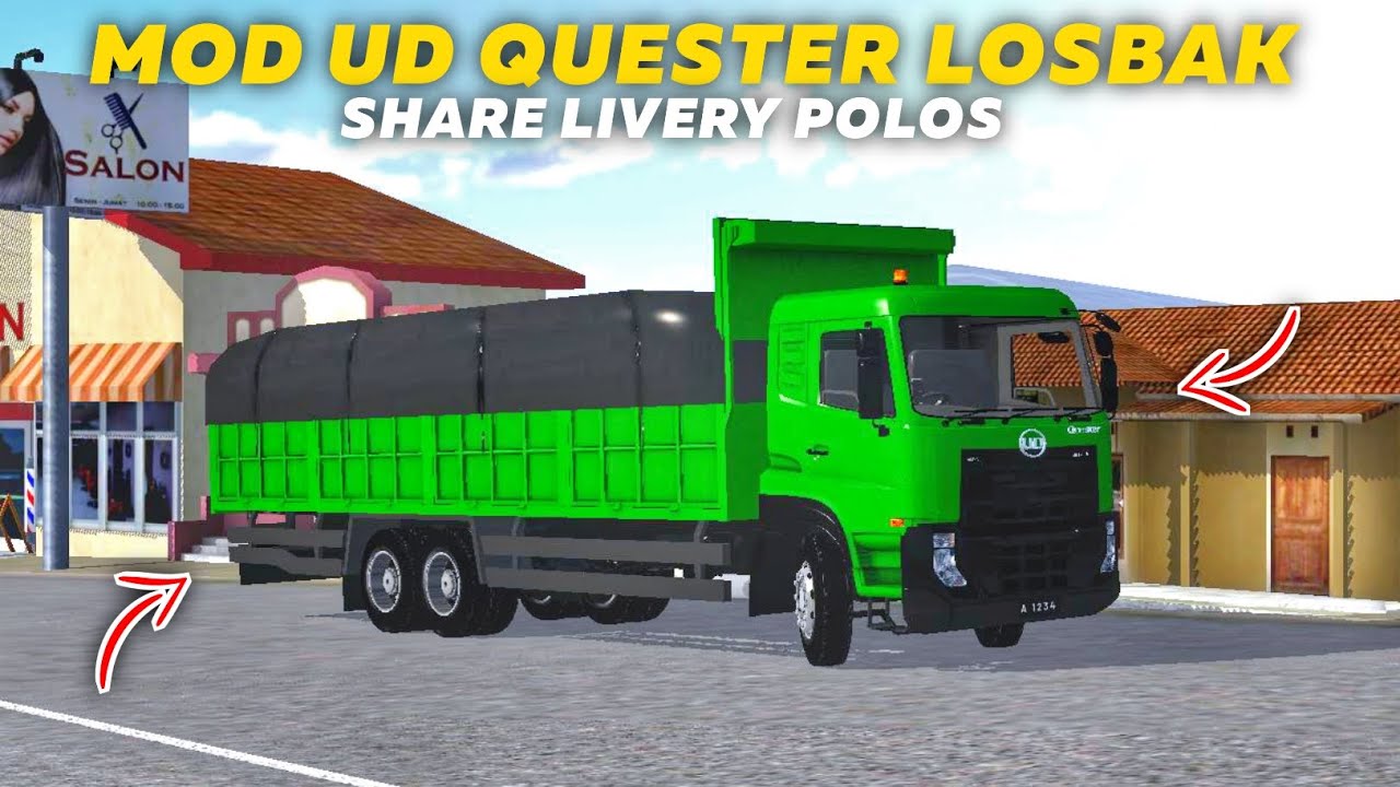 MOD UD QUESTER LOSBAK !! Share Livery - Bussid - YouTube