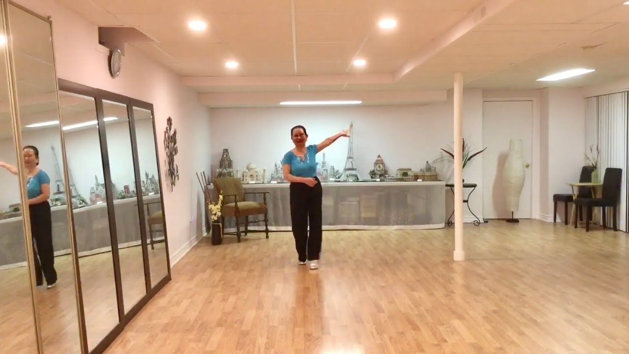 Glee Gloria Line Dance (with teaching) - YouTube