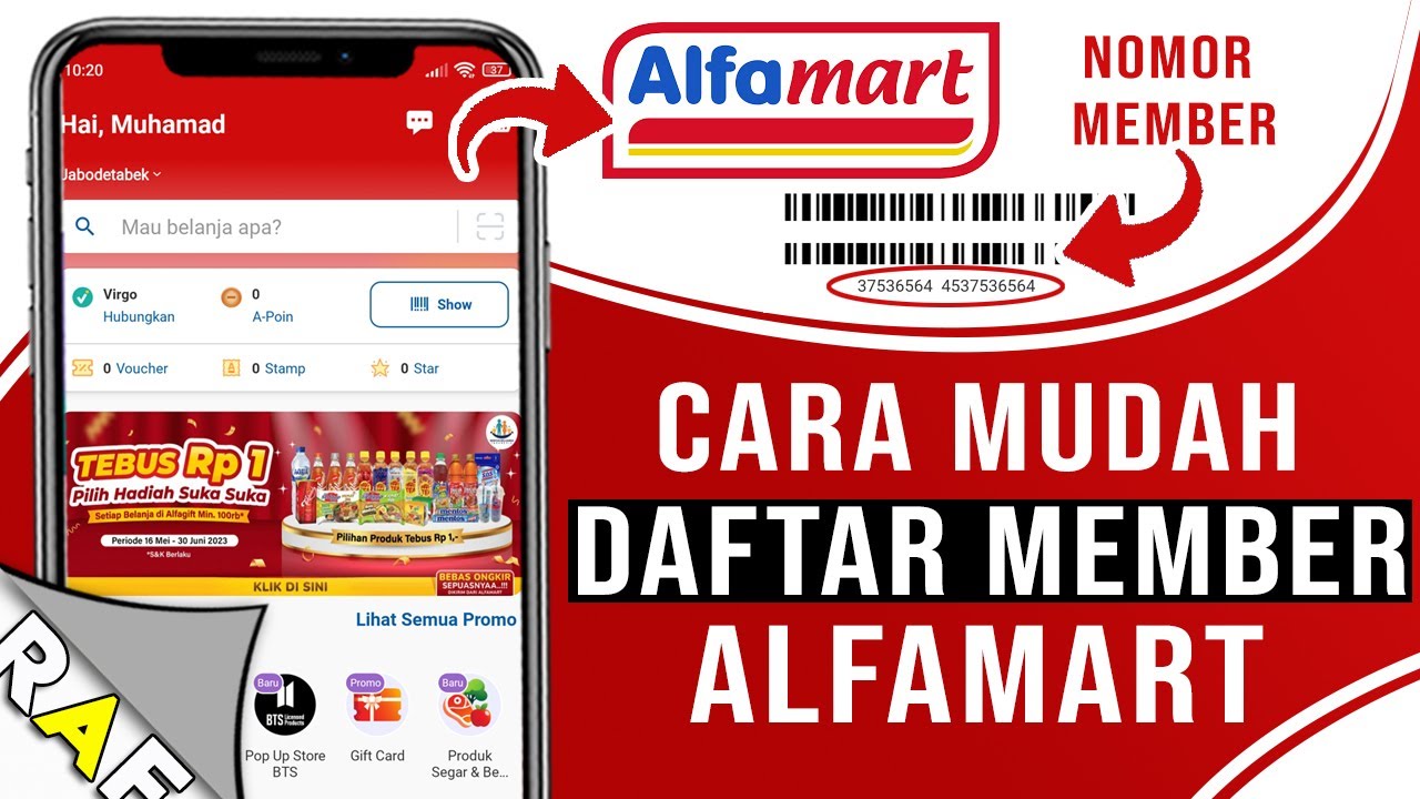 Online ! Cara Daftar Member Alfamart - YouTube
