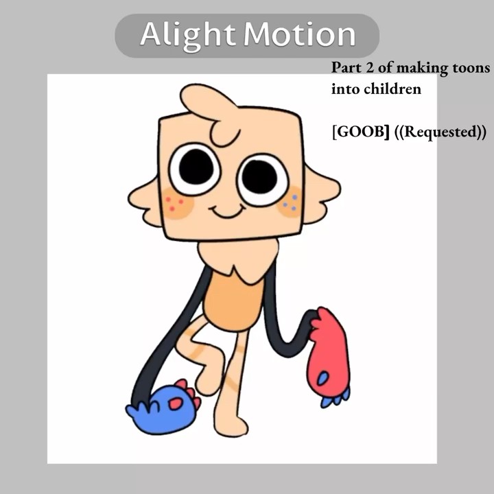 Part 2 of making toons into children l GOOB l #dandysworld #goob - YouTube