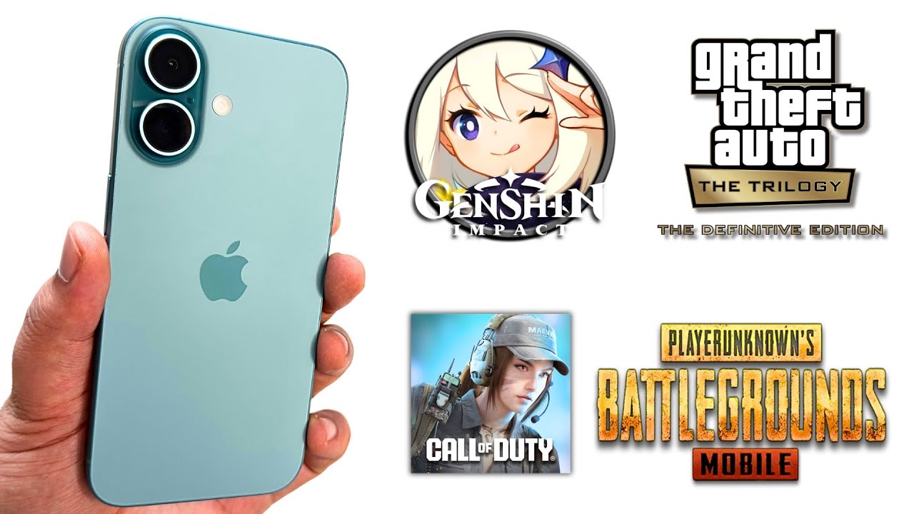 iPhone 16 Gaming Test | Genshin Impact, PUBG Mobile, GTA Trilogy ...