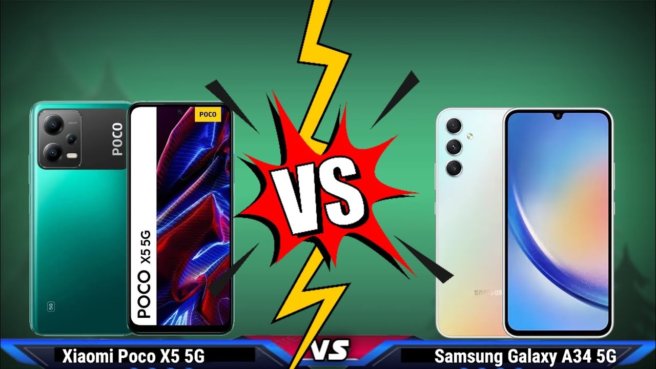 Xiaomi Poco X5 5G vs Samsung Galaxy A34 5G - YouTube