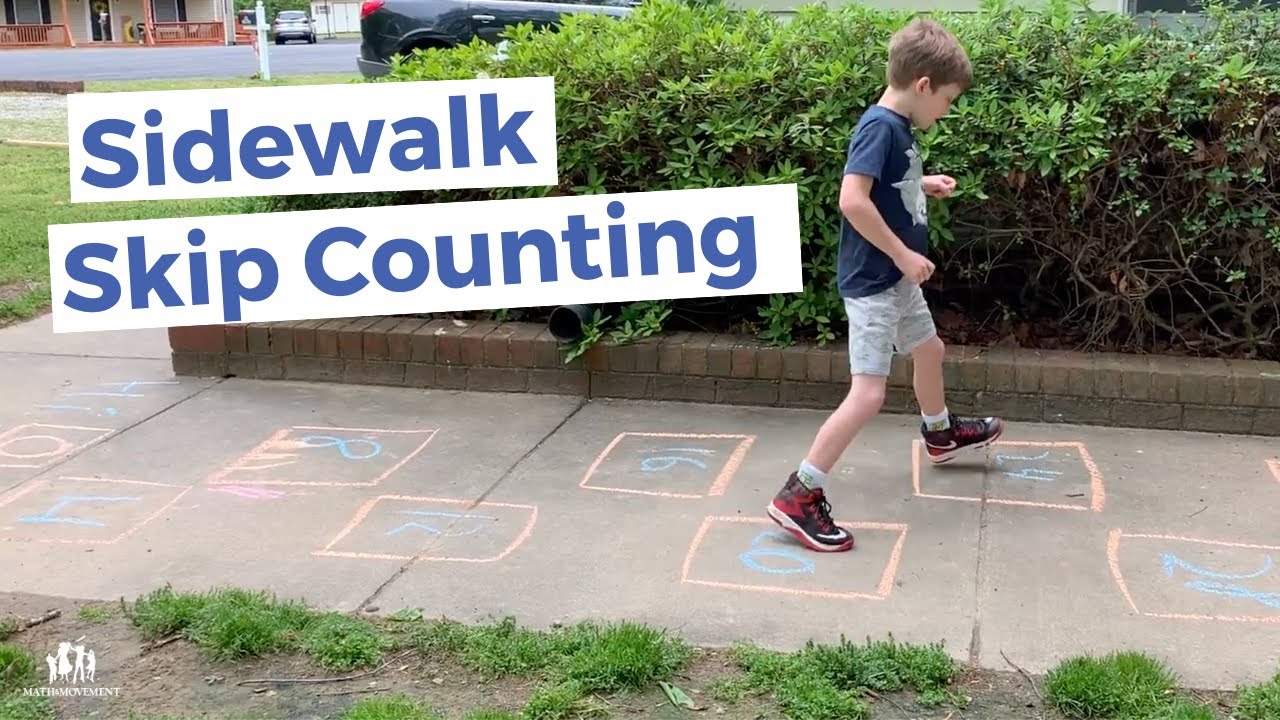 Sidewalk Skip Counting - YouTube
