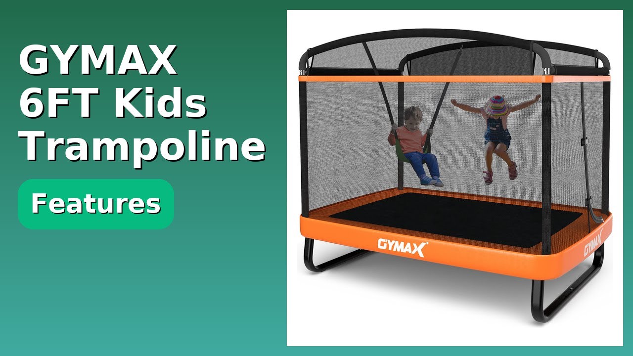 REVIEW (2026): GYMAX 6FT Kids Trampoline. ESSENTIAL details. - YouTube