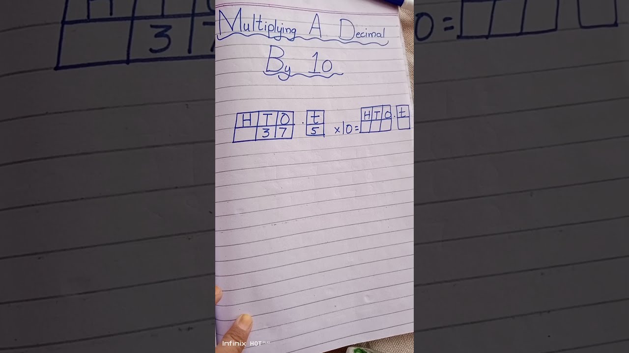 Multiplying A Decimal Number By 10 viral youtubeshorts mathematics Multiplying A Decimal Number By 10 viral youtubeshorts mathematics