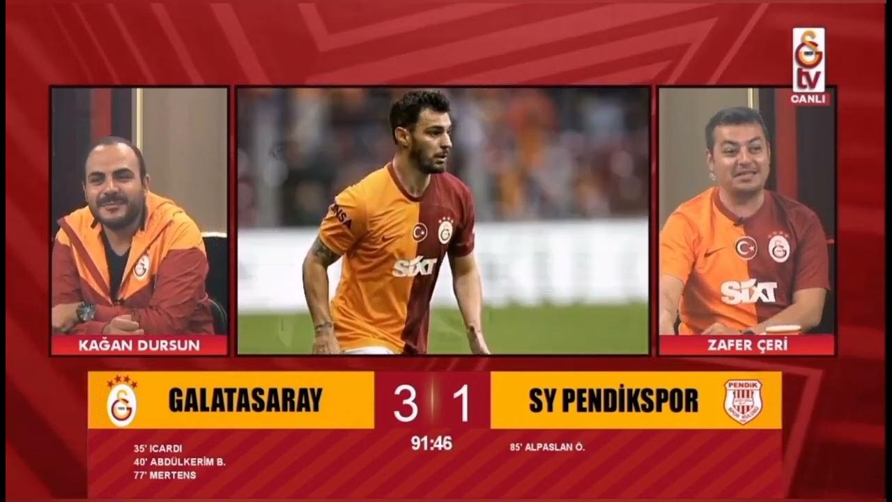 Galatasaray 4-1 S.Y Pendikspor GSTV gol anları pozisyon tepkileri #gstv - YouTube