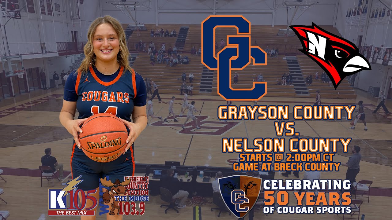 Grayson County Lady Cougar Basketball vs. Nelson County - YouTube