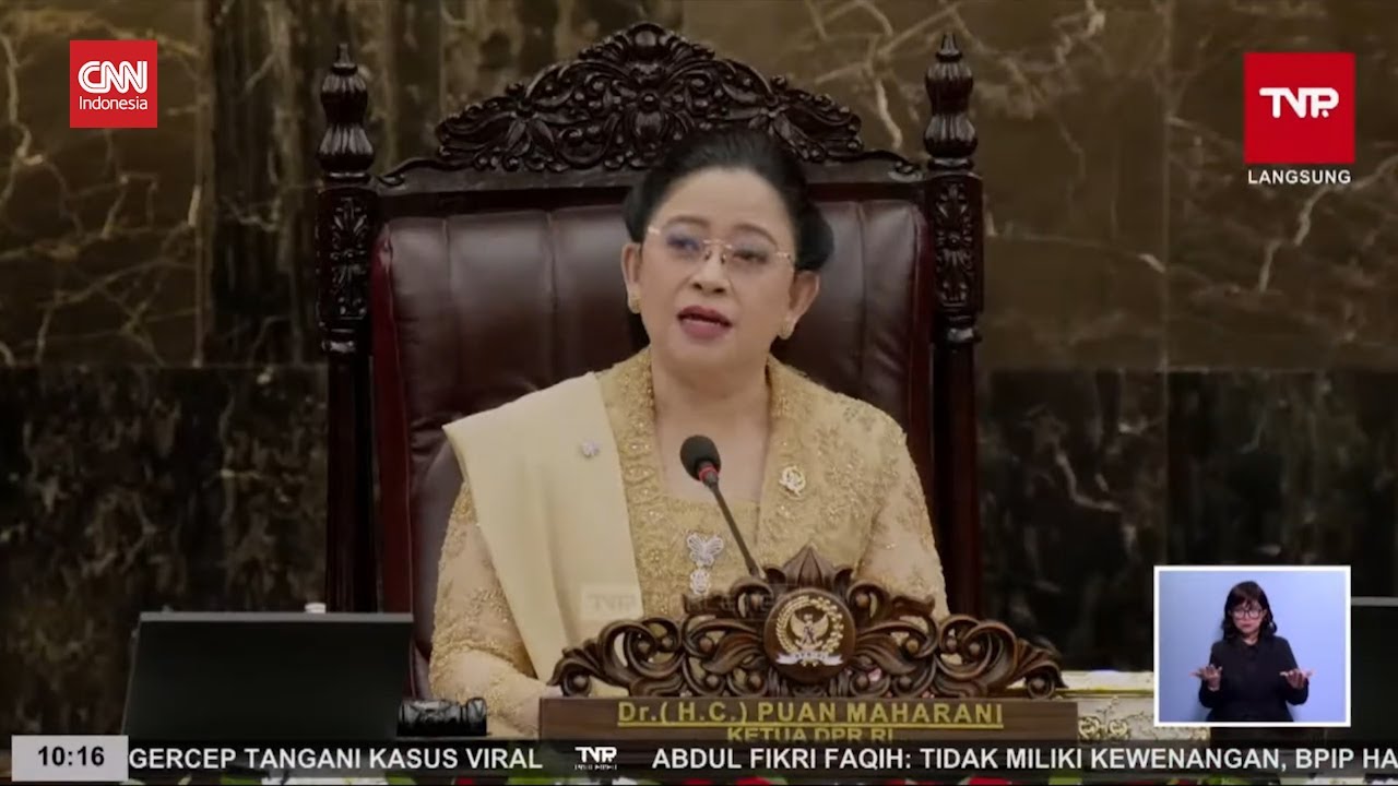 Pidato di ST MPR, Puan Ungkit Pemilu Jujur dan Adil - YouTube