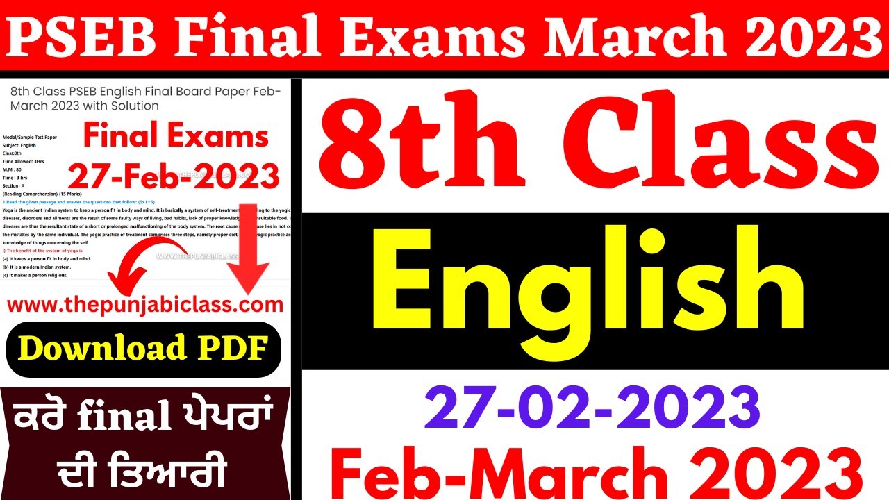 8th Class Pseb English Final Paper I 27 Feb 2023 I Pseb 8th English 8th-class-pseb-english-final-paper-i-27-feb-2023-i-pseb-8th-english